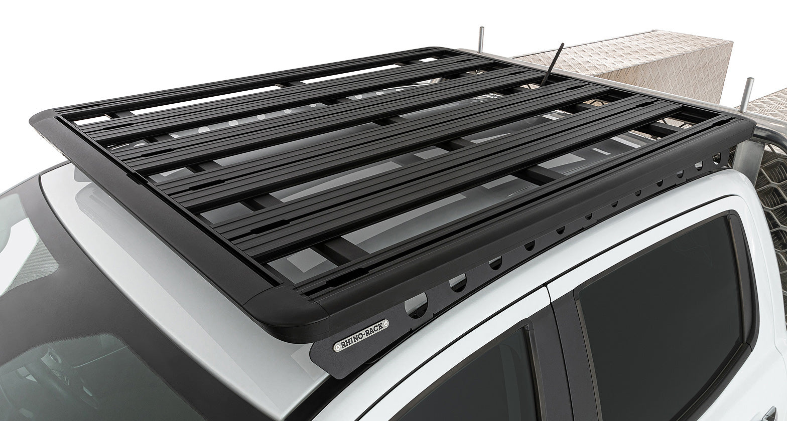 Ford Ranger PX series - Rhino-Rack Pioneer Platform Roof Tray with Bac ...